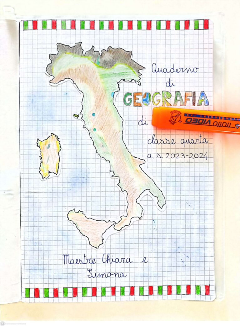 Quaderno di geografia classe quarta - Maestra Chiara